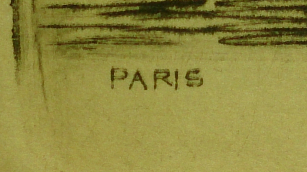 Notre Dame Cathedral, Paris, Etching On Parchment, By Charles Pinet ...