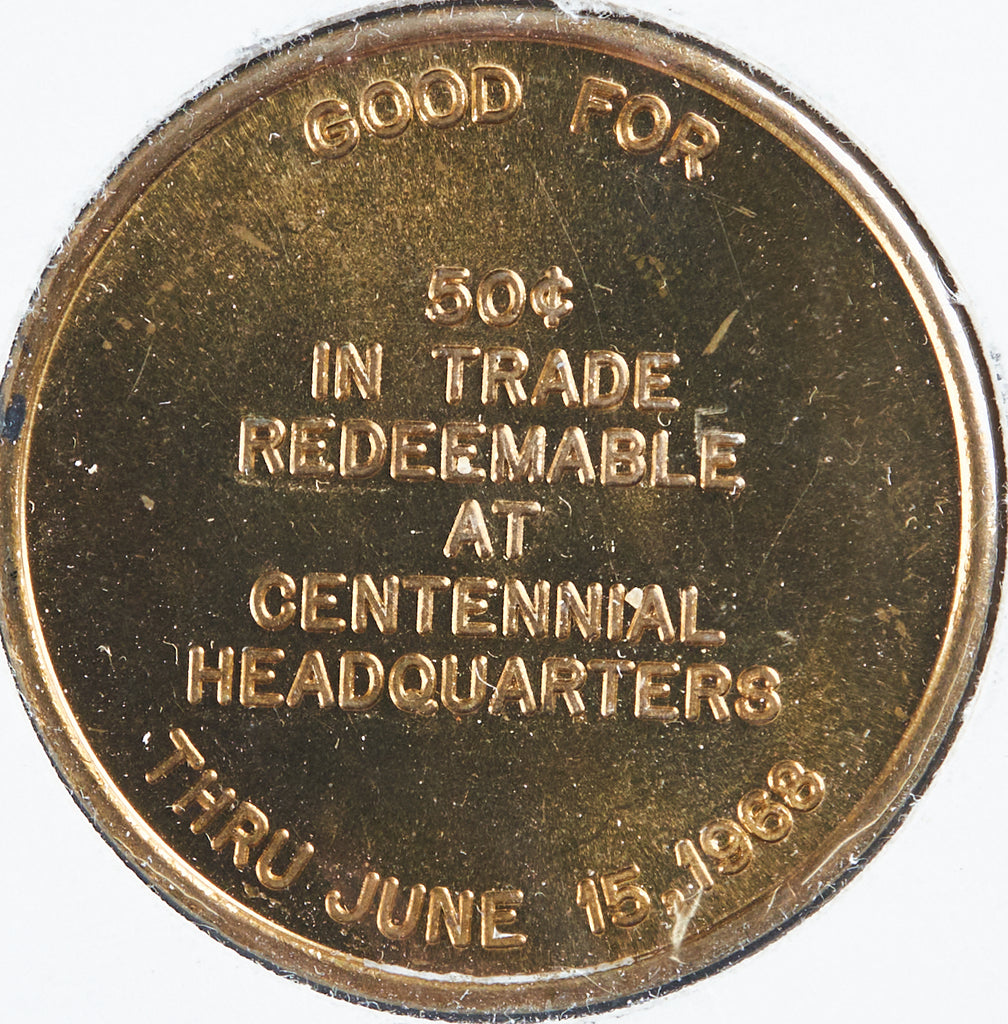 Trade Token, 50 Cents, 1868-1968 Atlantic Iowa, Centennial Token ...