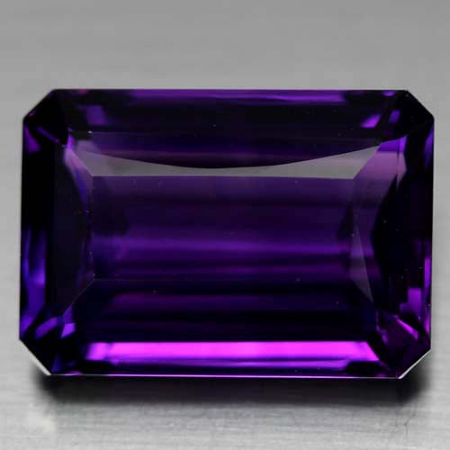 Emerald-Cut Amethyst Gemstone, Deep Purple, Brazil. – Roadshow Collectibles