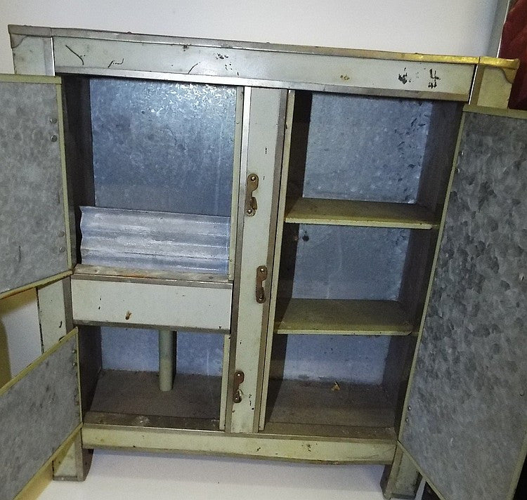 Ice Box Home Use 1880s, Three Doors, Ice, Meat and Food Compartments ...