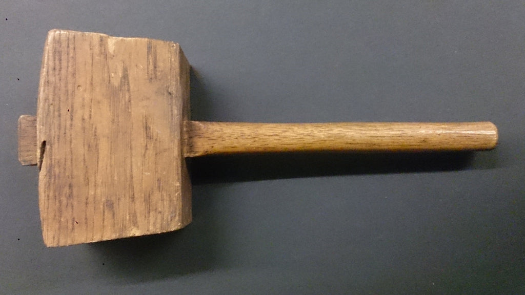 Carpenter's Wooden Mallet Handmade, Square Head, Round Handle ...