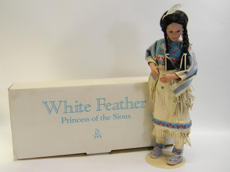 Danbury Mint White Feather 'Princess Of The Sioux' Porcelain Doll ...