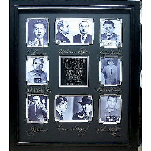 Gangster Legends, Mugshots with Engraved Signatures Framed. – Roadshow ...