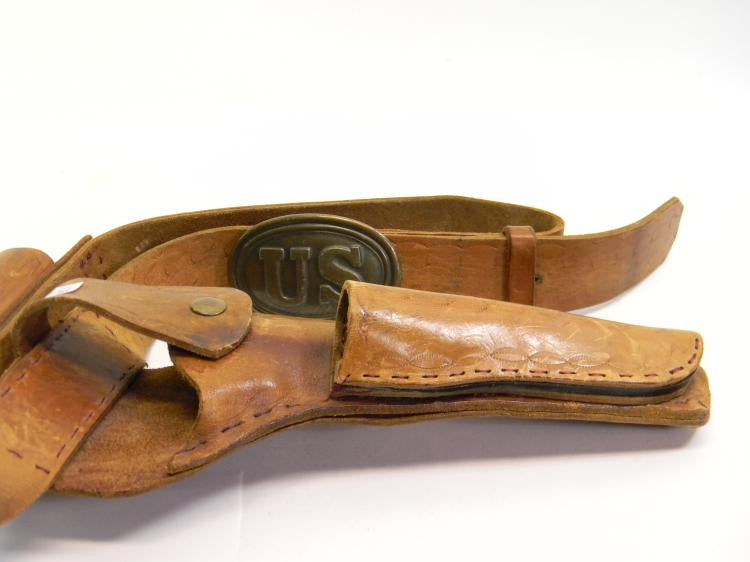 military leather gun belt