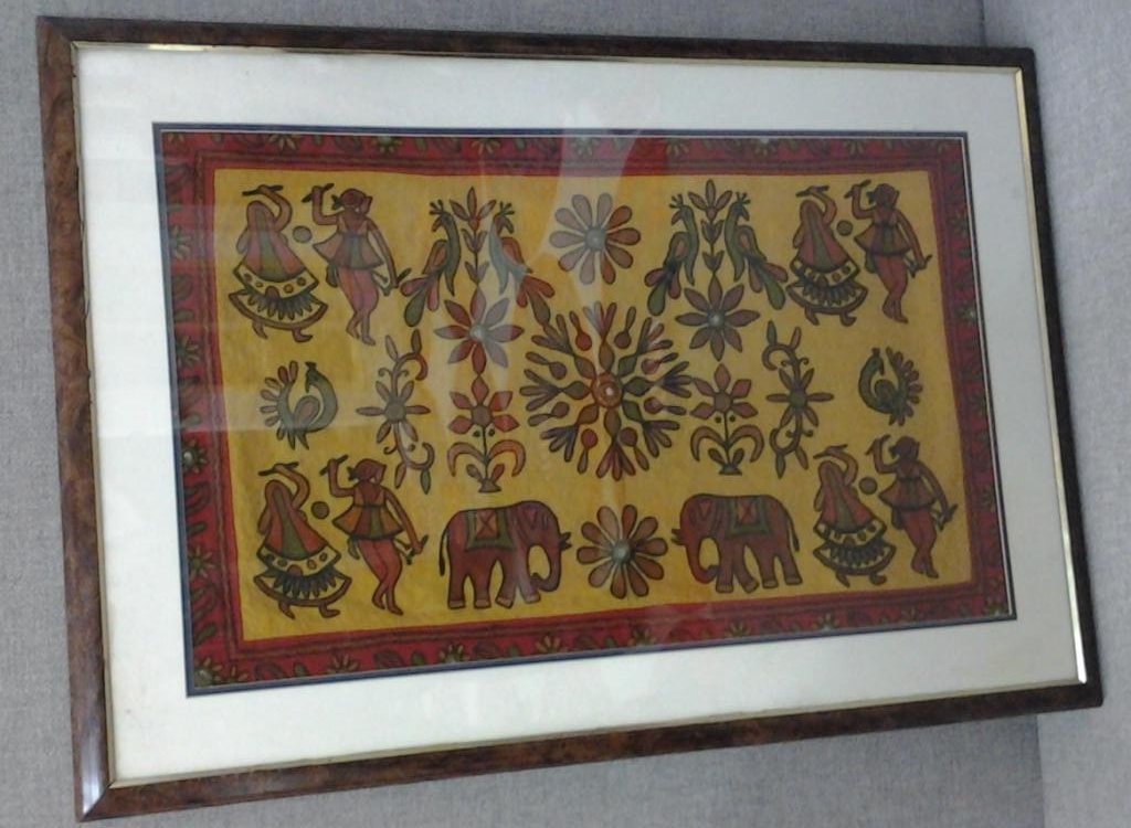 Hand Stitched Embroidery Human Animal Figures India - Vintage ...