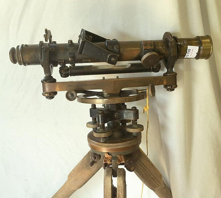Surveyor's Instrument, Made By L. Beckmann Co, Comes With Tripod Stand ...