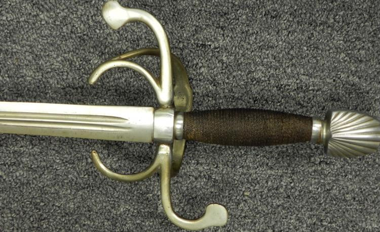 17th Century Italian Style Rapier Sword Complex Hilt & Faceted Pommel ...